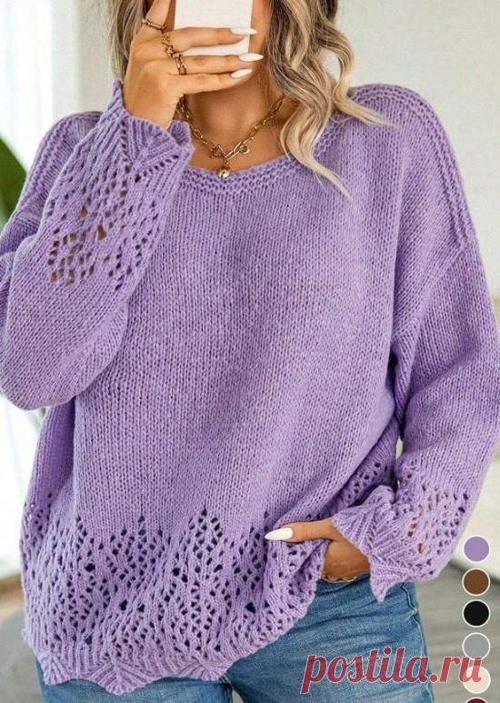 ПРЕКРАСНЫЕ ДЖЕМПЕРЫ СПИЦАМИ НА ОСЕНЬ 2024 Схемы узоров Копилка узор вяжу сейчас Постила