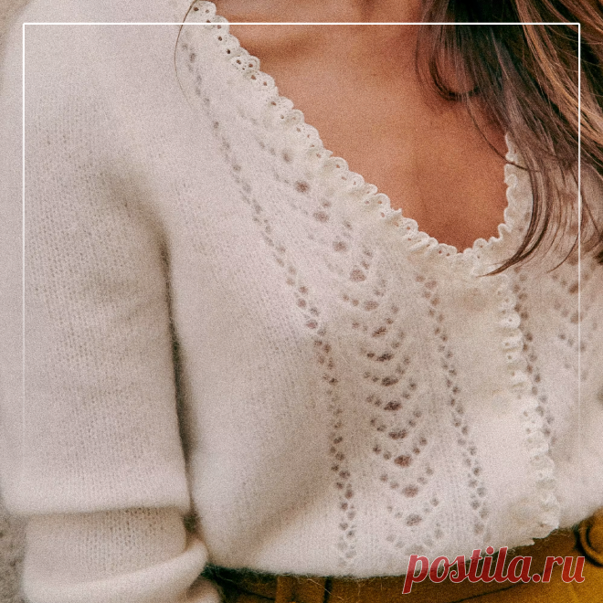 Новая осенняя коллекция моего любимого бренда Белоснежная вязаная н ВЯЗАНИЕ Постила