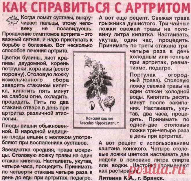 Как справиться с артритом БОЛЯЧКИ СУСТАВЫ КОСТИ МЫШЦЫ Постила